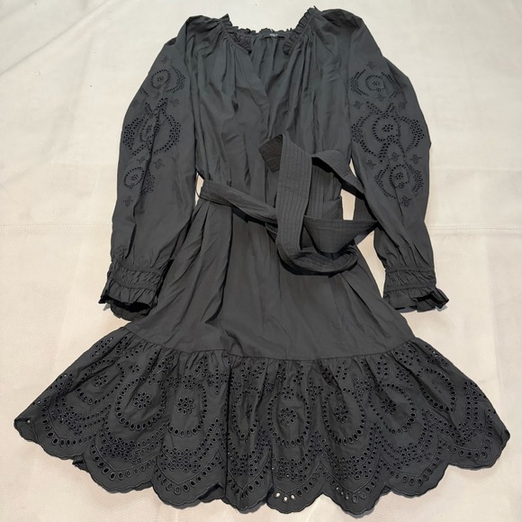 Rails | Dresses | Rails Women Saylor Black Eyelet Embroider Long Sleeve ...